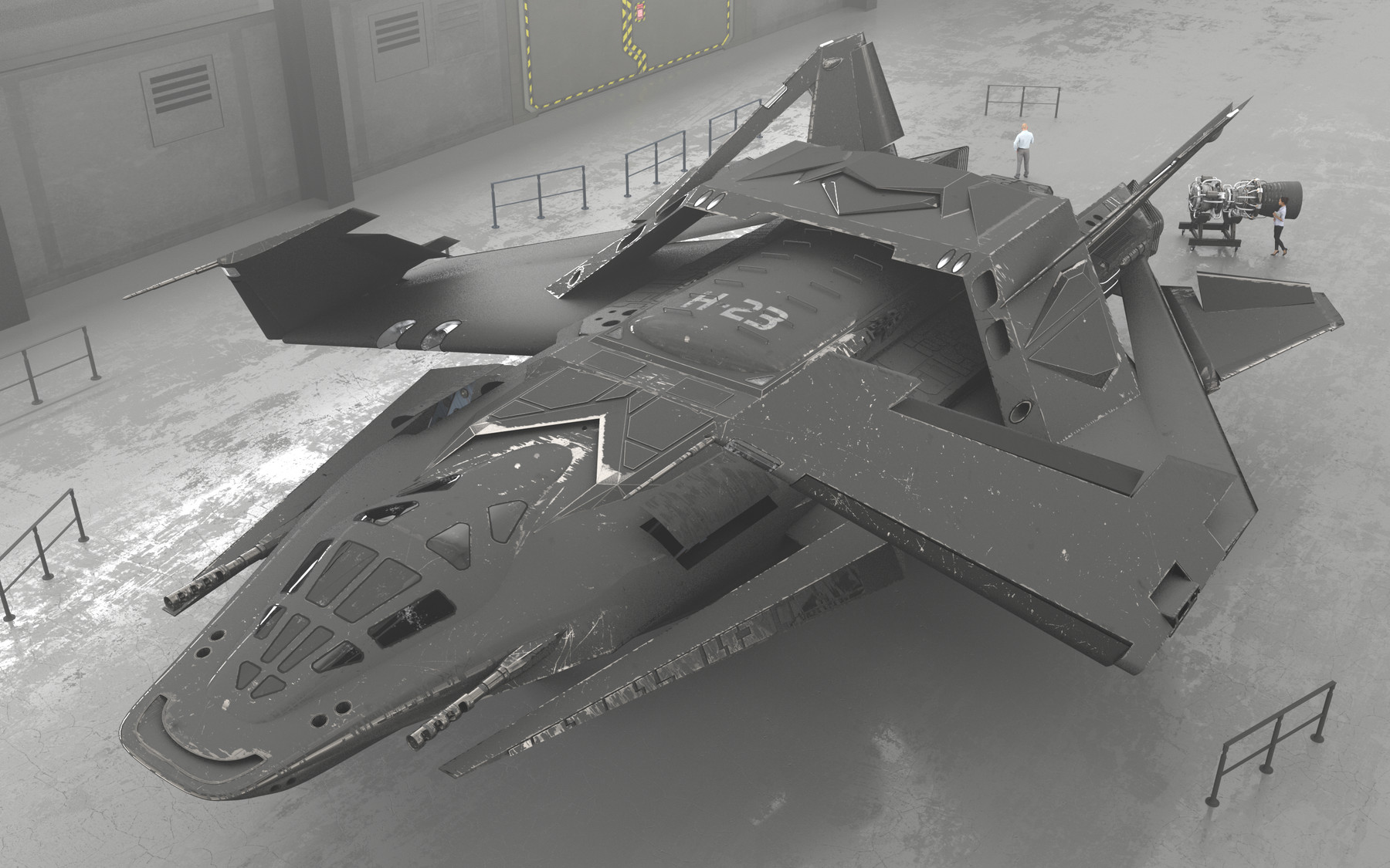 ArtStation - Spaceship 3D model | Game Assets