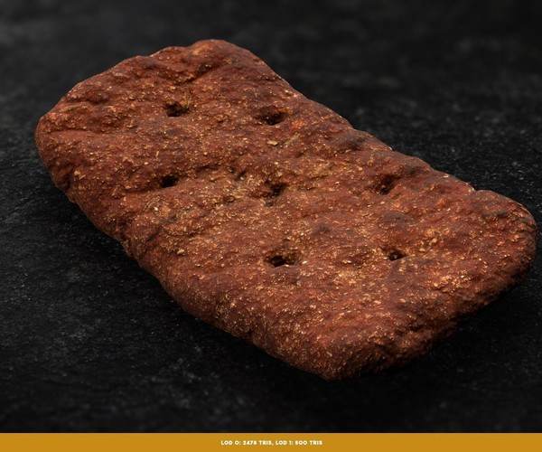 ArtStation - Diet Crispbread Roll Bun 3D PBR Pack Low-poly 3D model ...