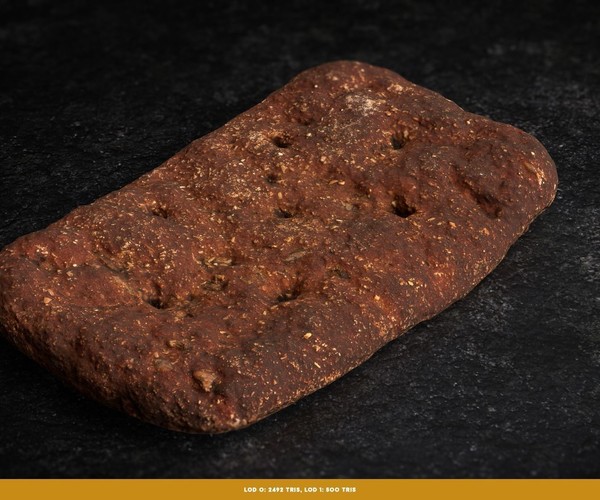 ArtStation - Diet Crispbread Roll Bun 3D PBR Pack Low-poly 3D model ...