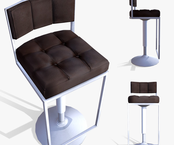 ArtStation - Lowpoly Bar Stool model | Game Assets