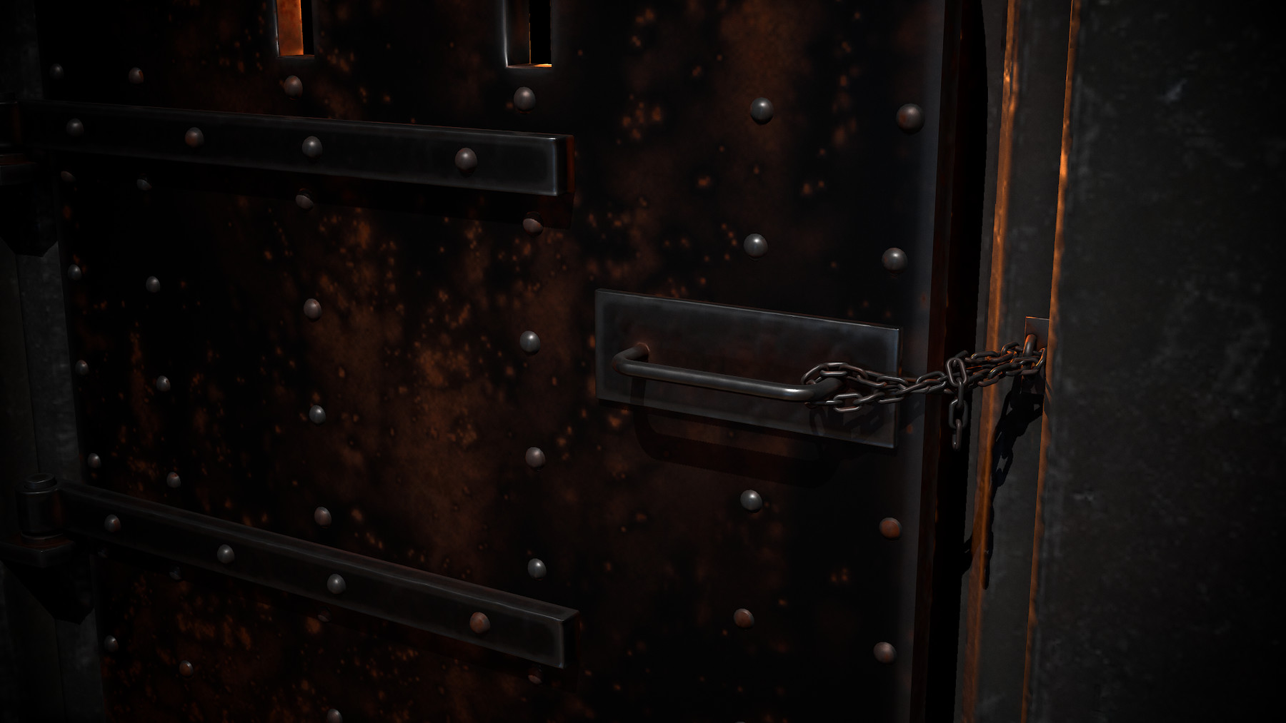 ArtStation - Old rusty door in dungeon | Game Assets