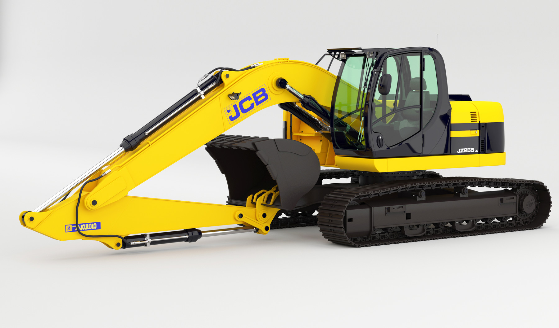 ArtStation - JCB-JZ255 Excavator rigged 3D model | Resources