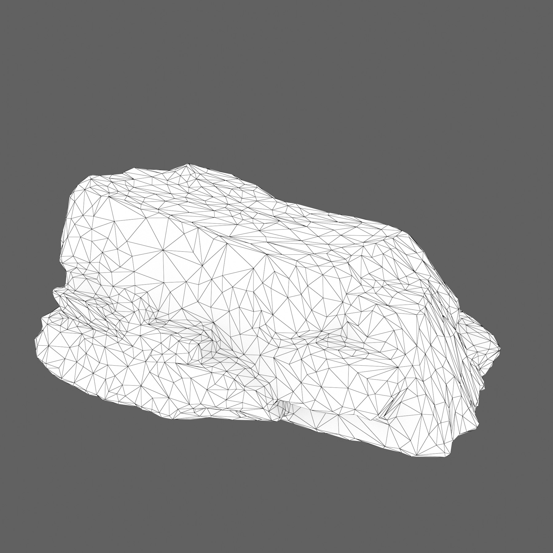 ArtStation - Low poly Big Rock Formation 200928 - Mossy | Game Assets