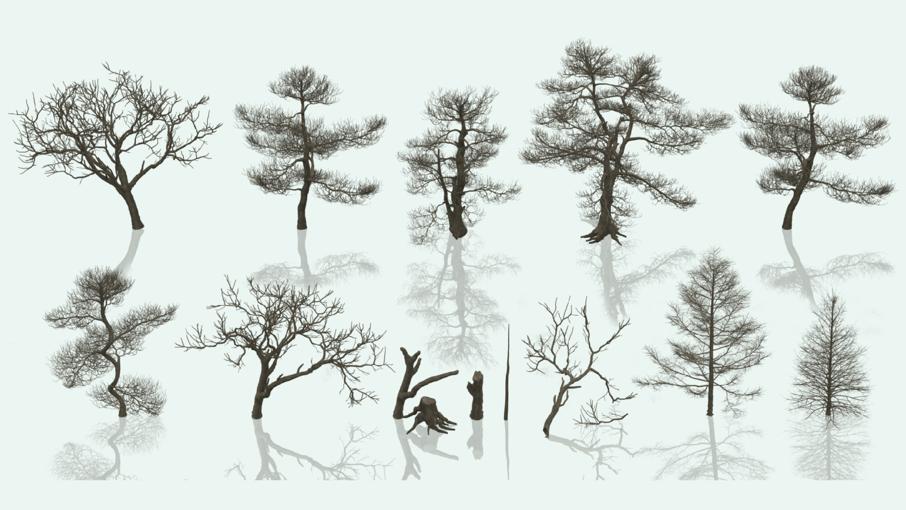 ArtStation - Dead Trees Pack | Game Assets