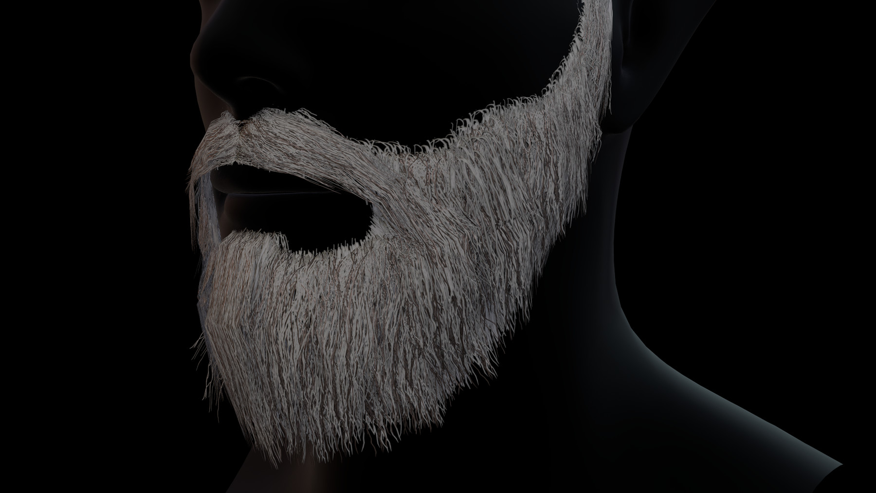 ArtStation - Hair tail beard | Game Assets