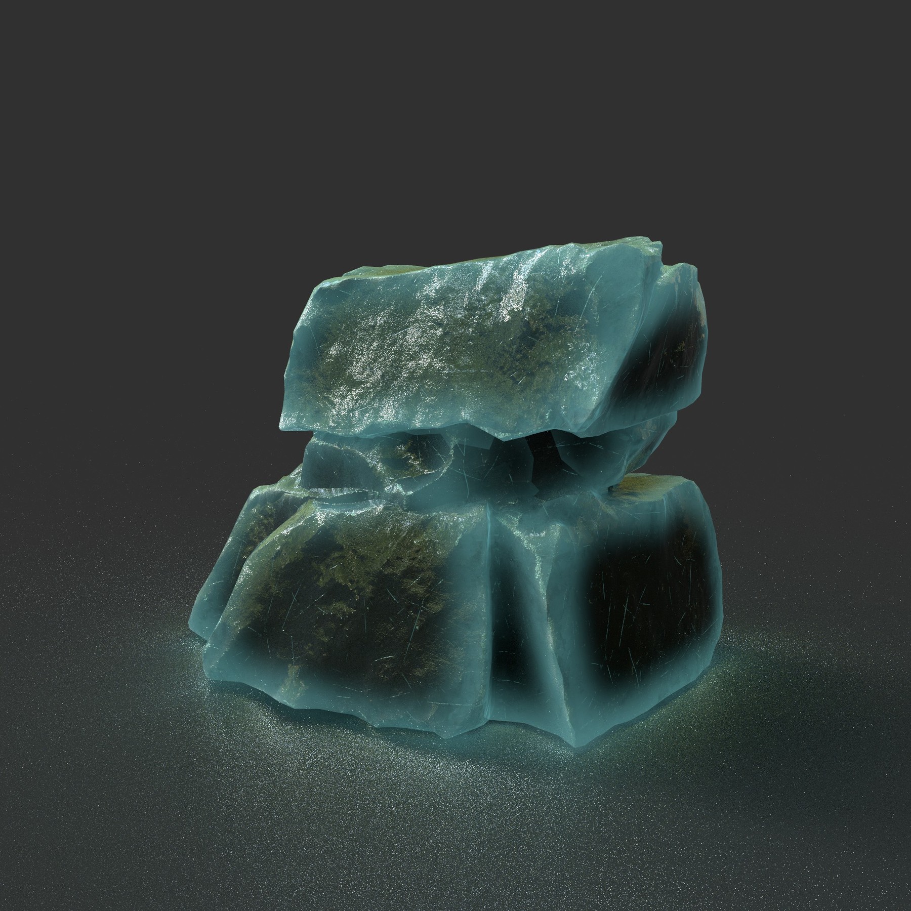 ArtStation - Low poly Big Ice Formation 200928 - Frozen | Game Assets