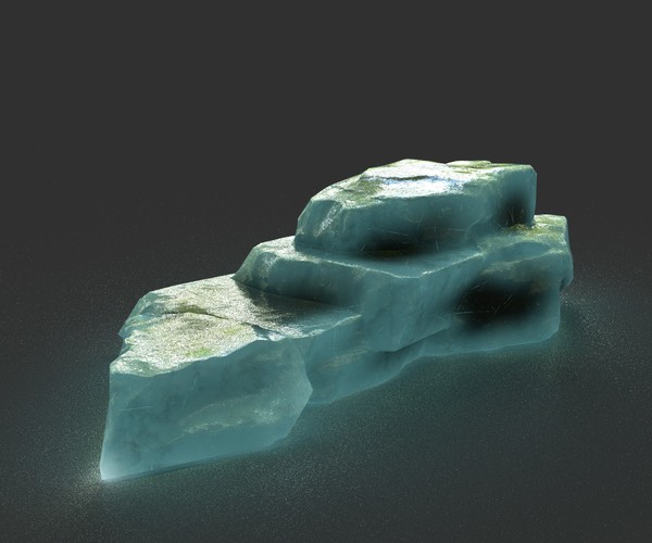 ArtStation - Low poly Big Ice Formation 200928 - Frozen | Game Assets