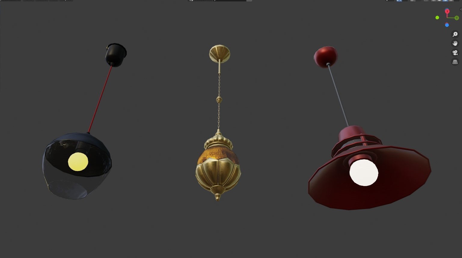 ArtStation - Ceiling Lamp 3D Model | Game Assets