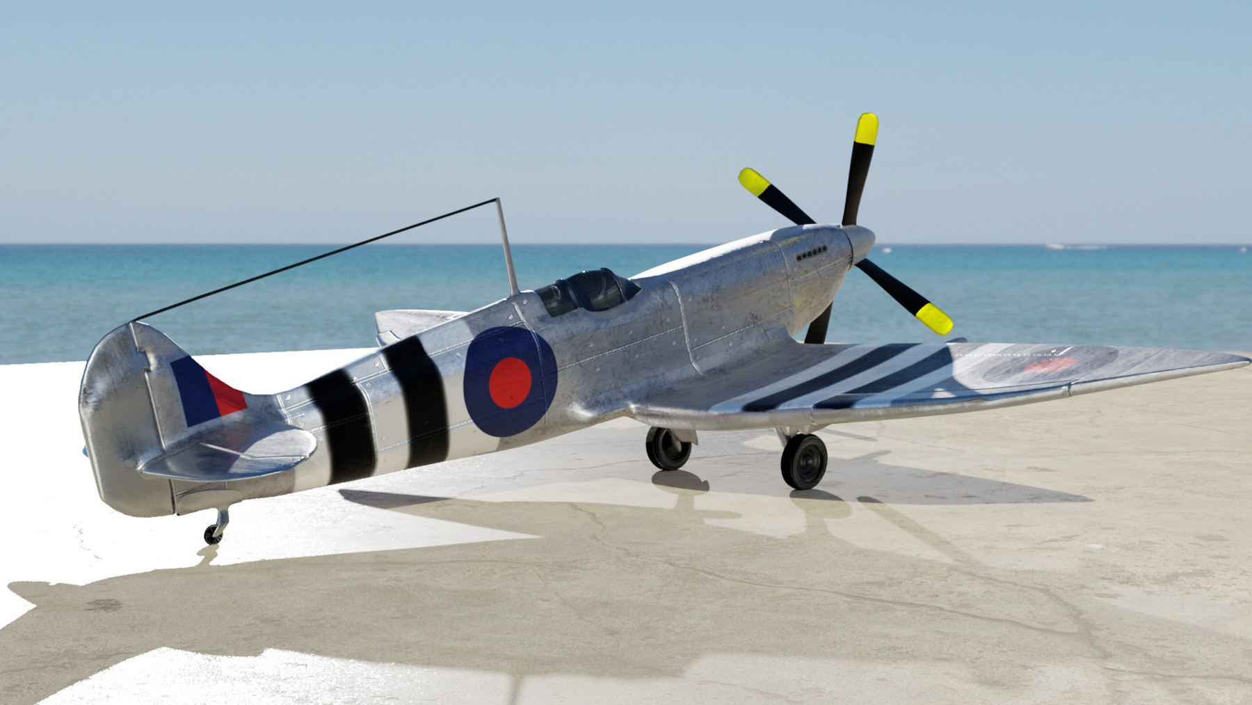 ArtStation - Spitfire Hf mk VII Game and Subdivision ready | Resources