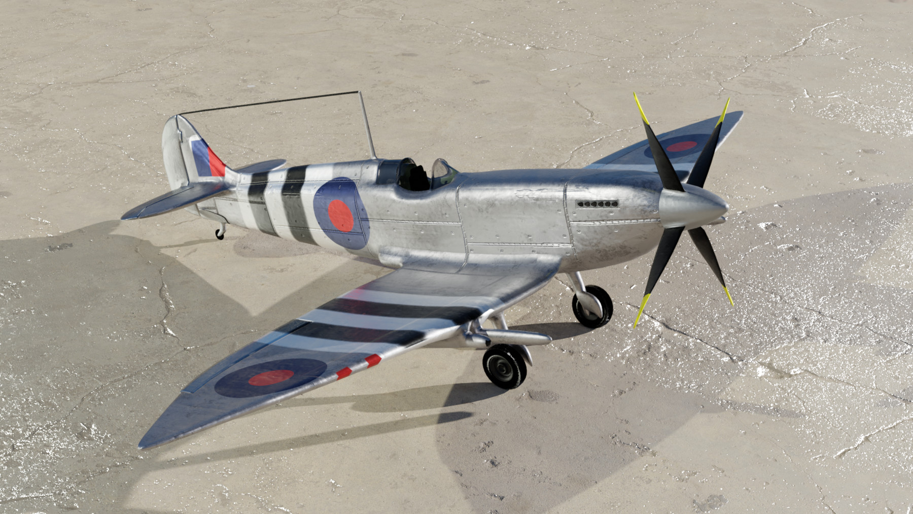 ArtStation - Spitfire Hf mk VII Game and Subdivision ready | Resources