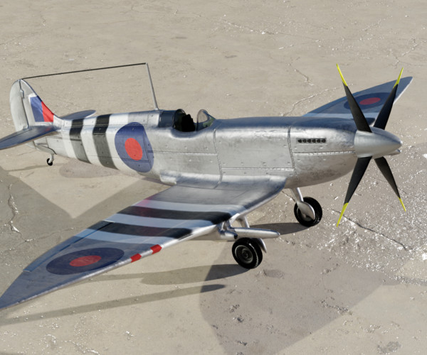 ArtStation - Spitfire Hf mk VII Game and Subdivision ready | Resources
