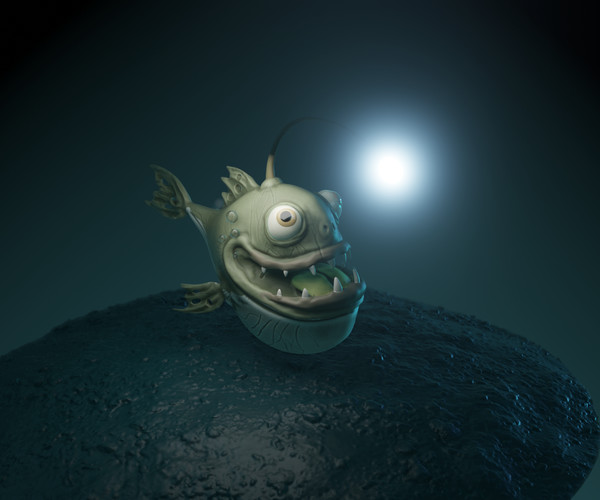 ArtStation - Stylized Angler Fish | Game Assets