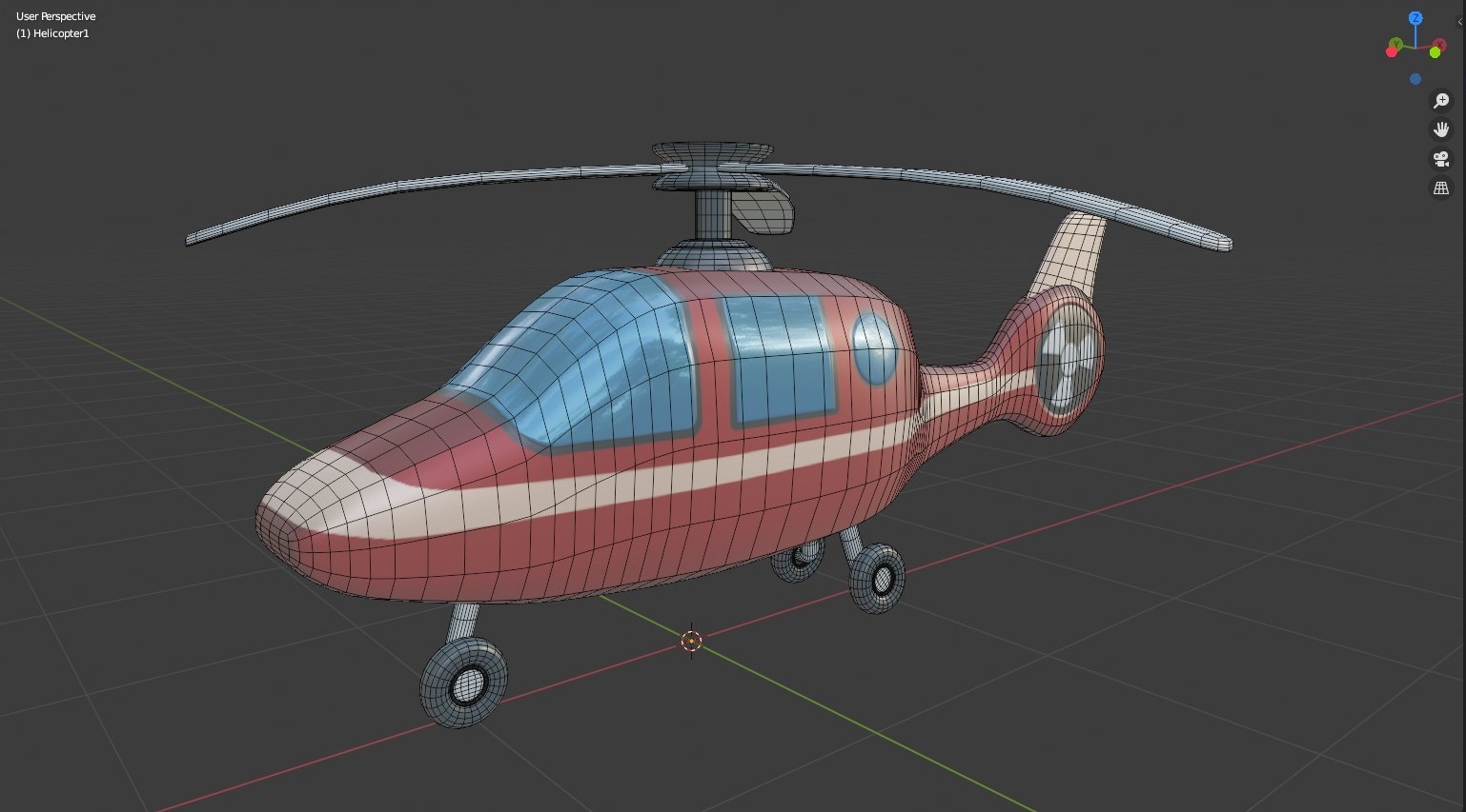ArtStation - Cartoon Helicopter 3D Model | Game Assets