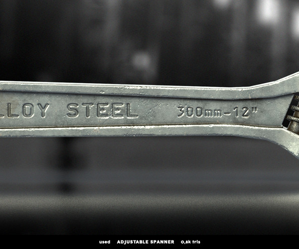 ArtStation - Adjustable spanner - 3D PBR model Low-poly | Resources