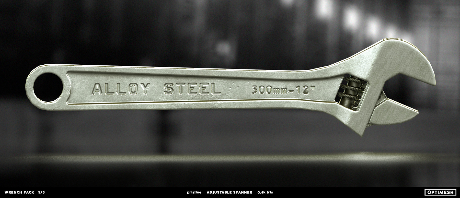ArtStation - Adjustable spanner - 3D PBR model Low-poly | Resources