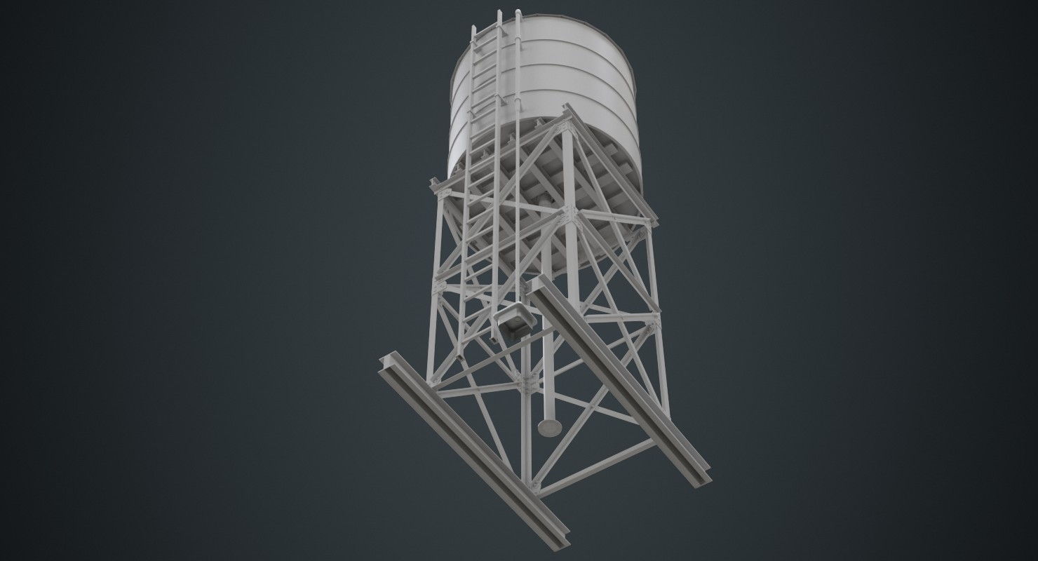 ArtStation - Water Tank 1A | Game Assets