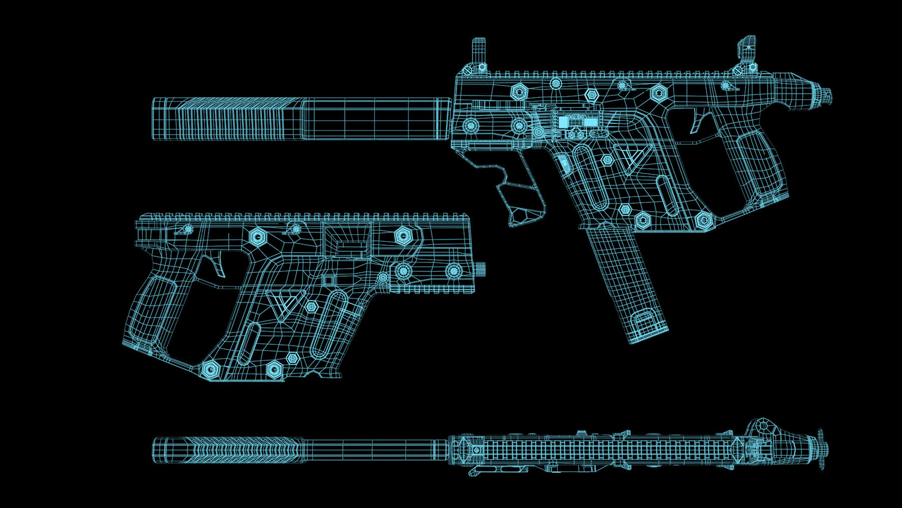 ArtStation - Vector Kriss Weapon - subdivision modeling/uvs - Hard Surface | Resources