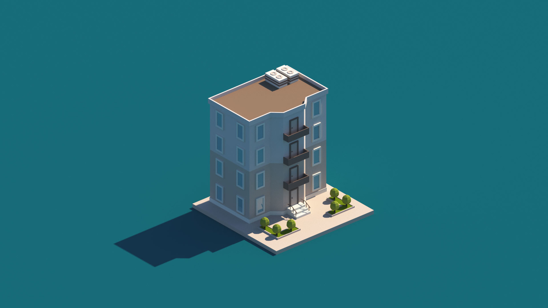 ArtStation - Cartoon Apartment Buildings Package | Game Assets