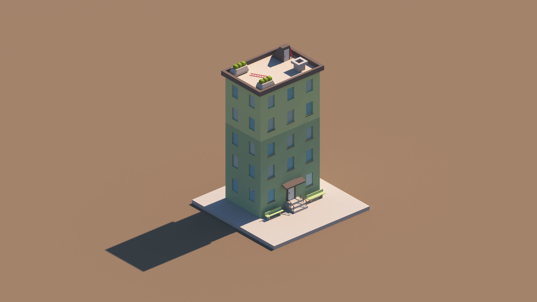 ArtStation - Cartoon Apartment Buildings Package | Game Assets