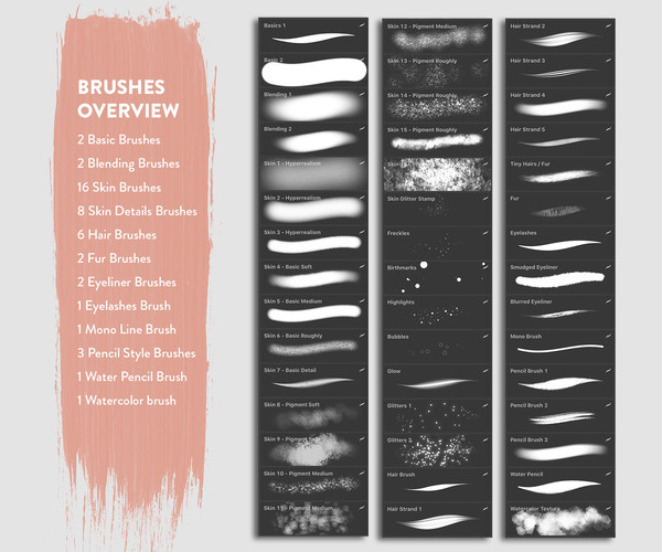 ArtStation - New Complete Brush Pack with all my 45 Brushes | Brushes
