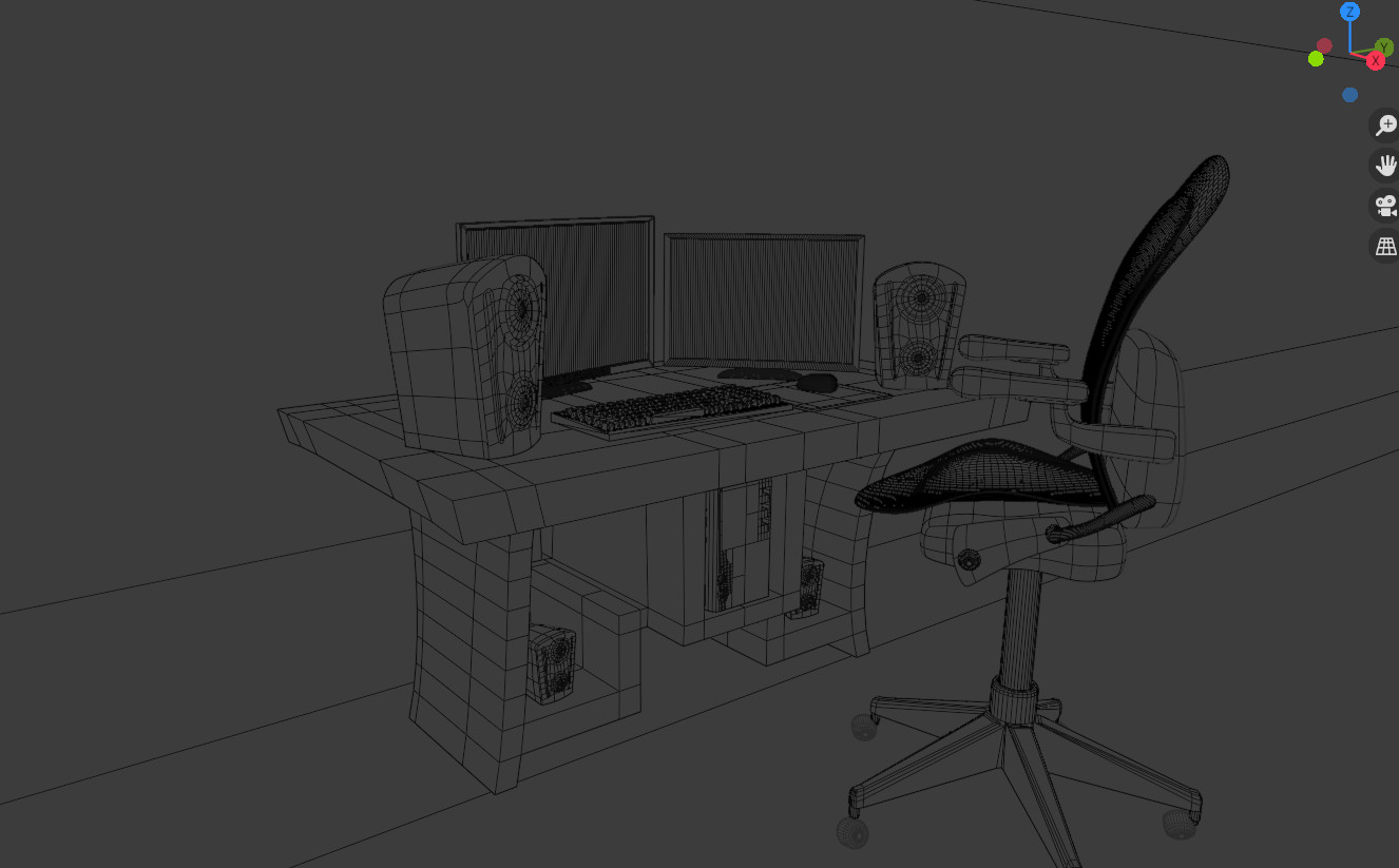 ArtStation - PC Setup 3D model | Resources