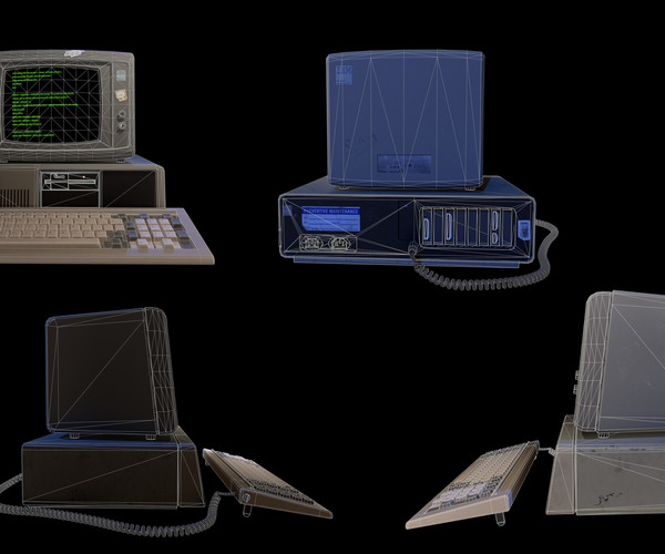 ArtStation - IBM PC Computer - Blender 2.9 Project & Prop | Resources