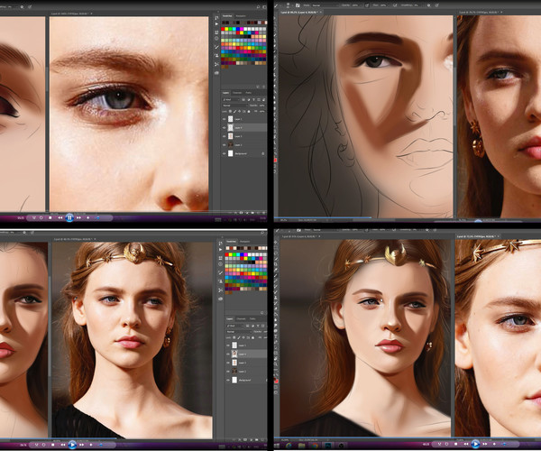 ArtStation - Portrait Painting in Photoshop Video Tutorial | Tutorials