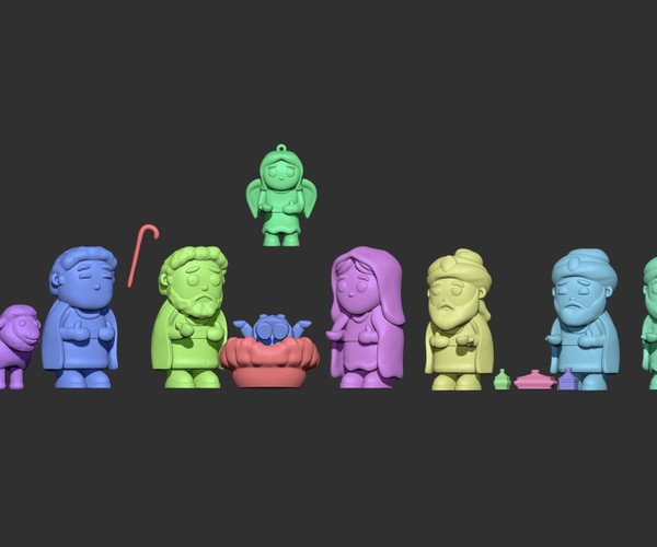 ArtStation - 3d Christmas crib set | Resources