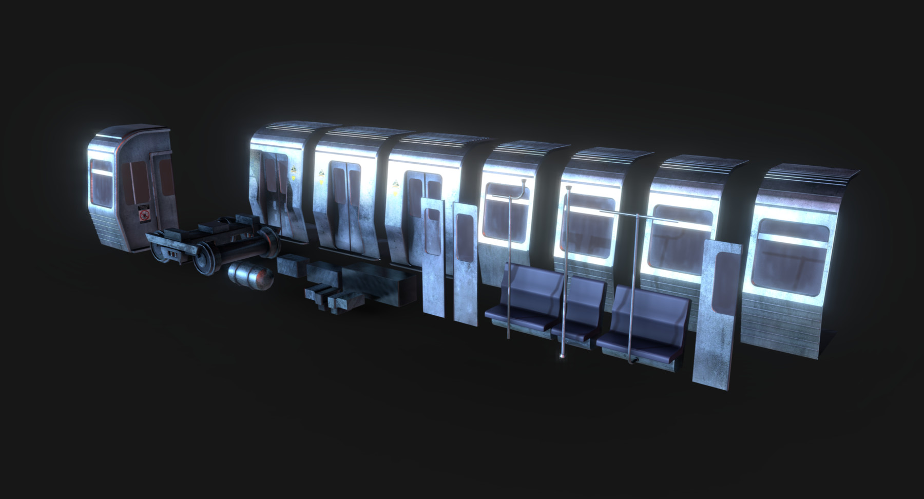 ArtStation - Modular Train asset | Game Assets