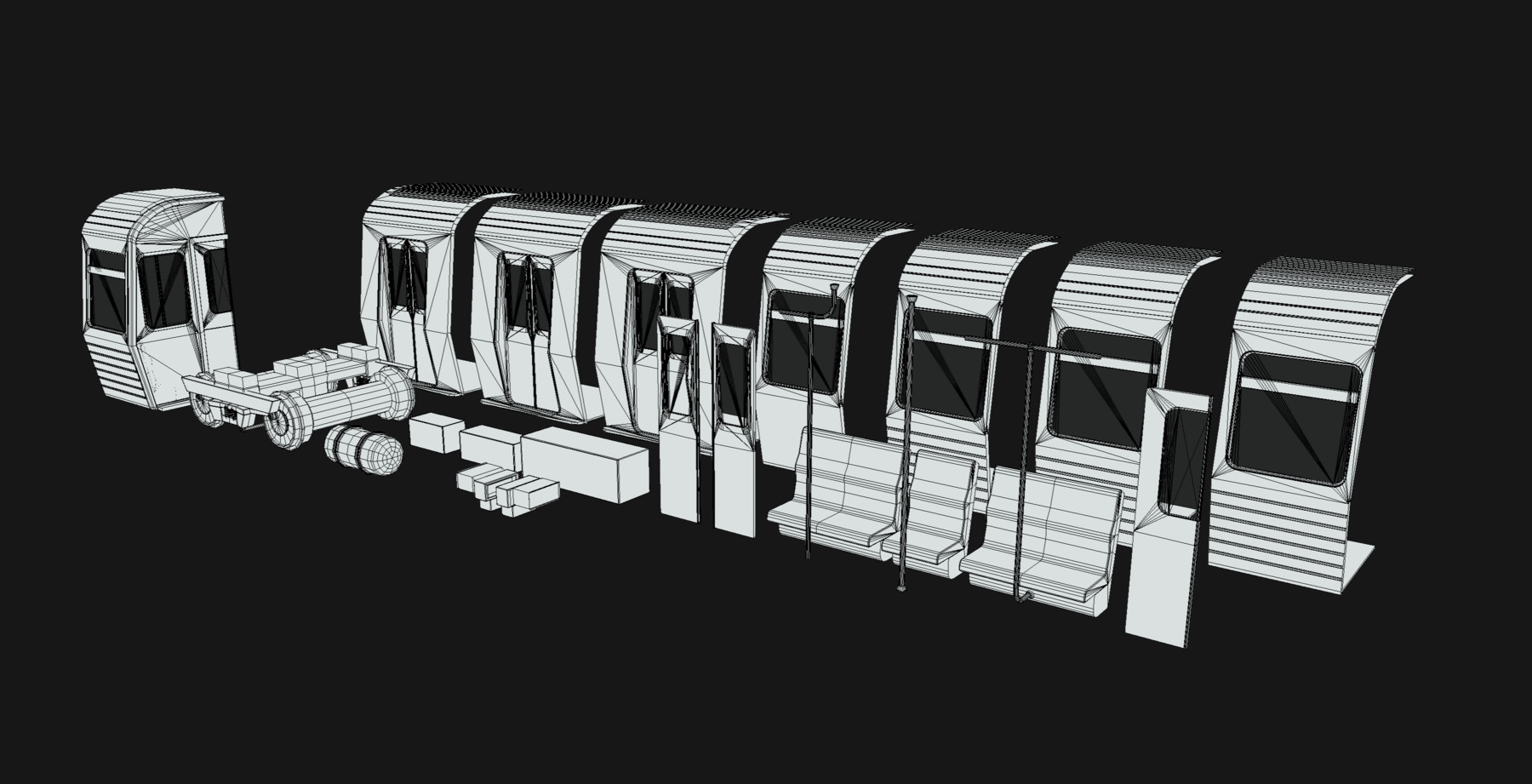 ArtStation - Modular Train asset | Game Assets