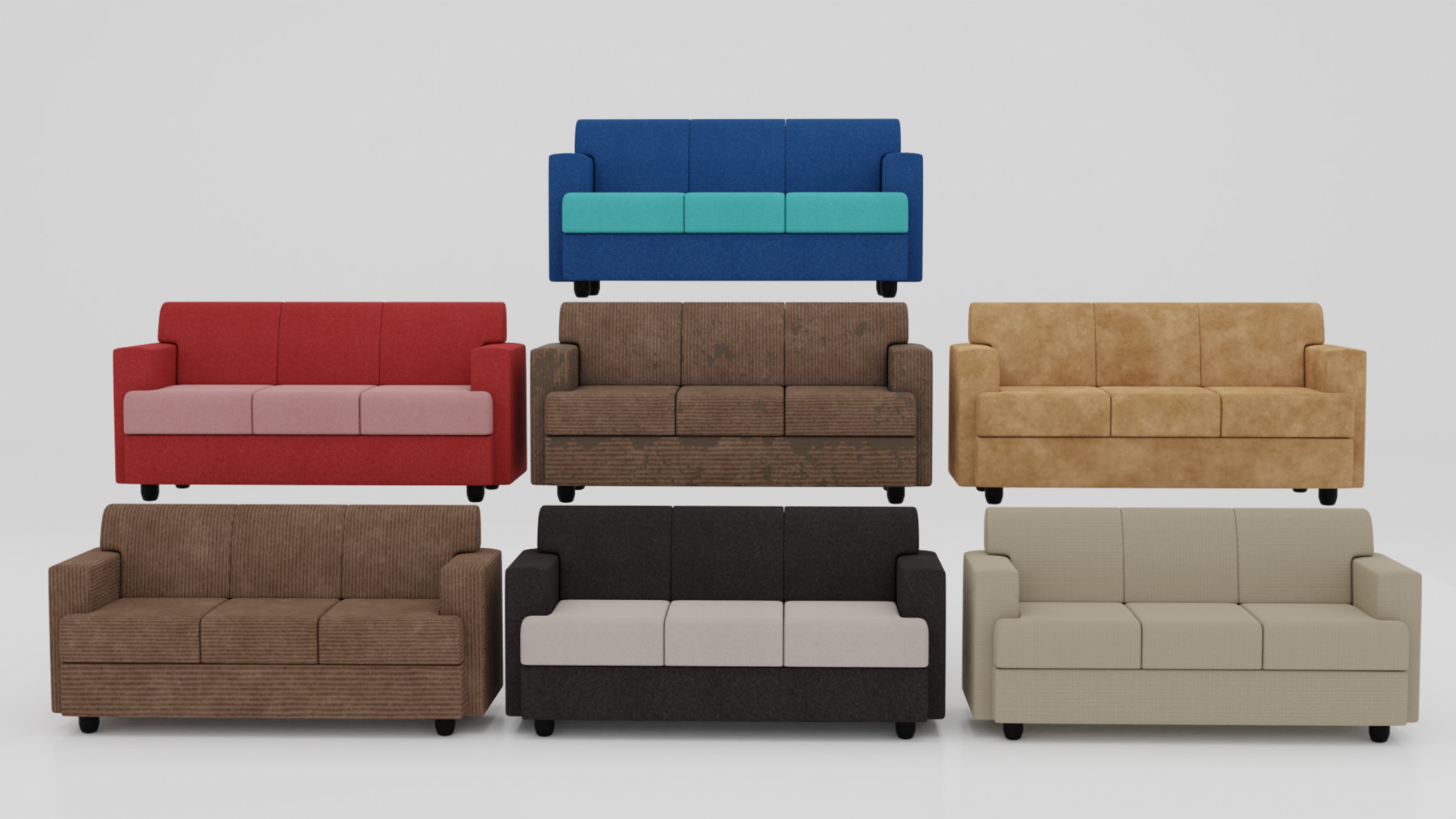 ArtStation - Couch 3D Model | Game Assets
