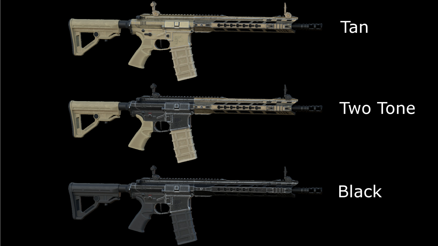 ArtStation - Modular Combat Rifle-Close Quarter Combat Variant | Game ...