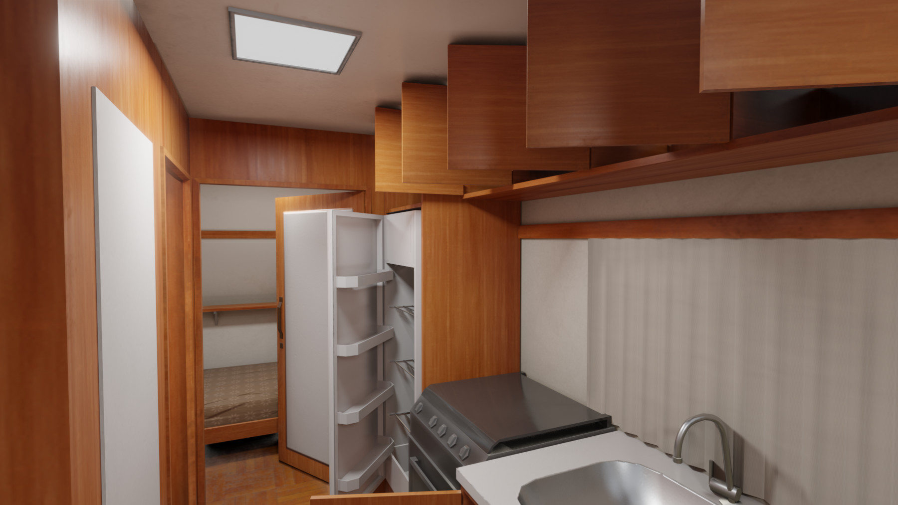 ArtStation - Karmann Guia Kc - Interior | Game Assets