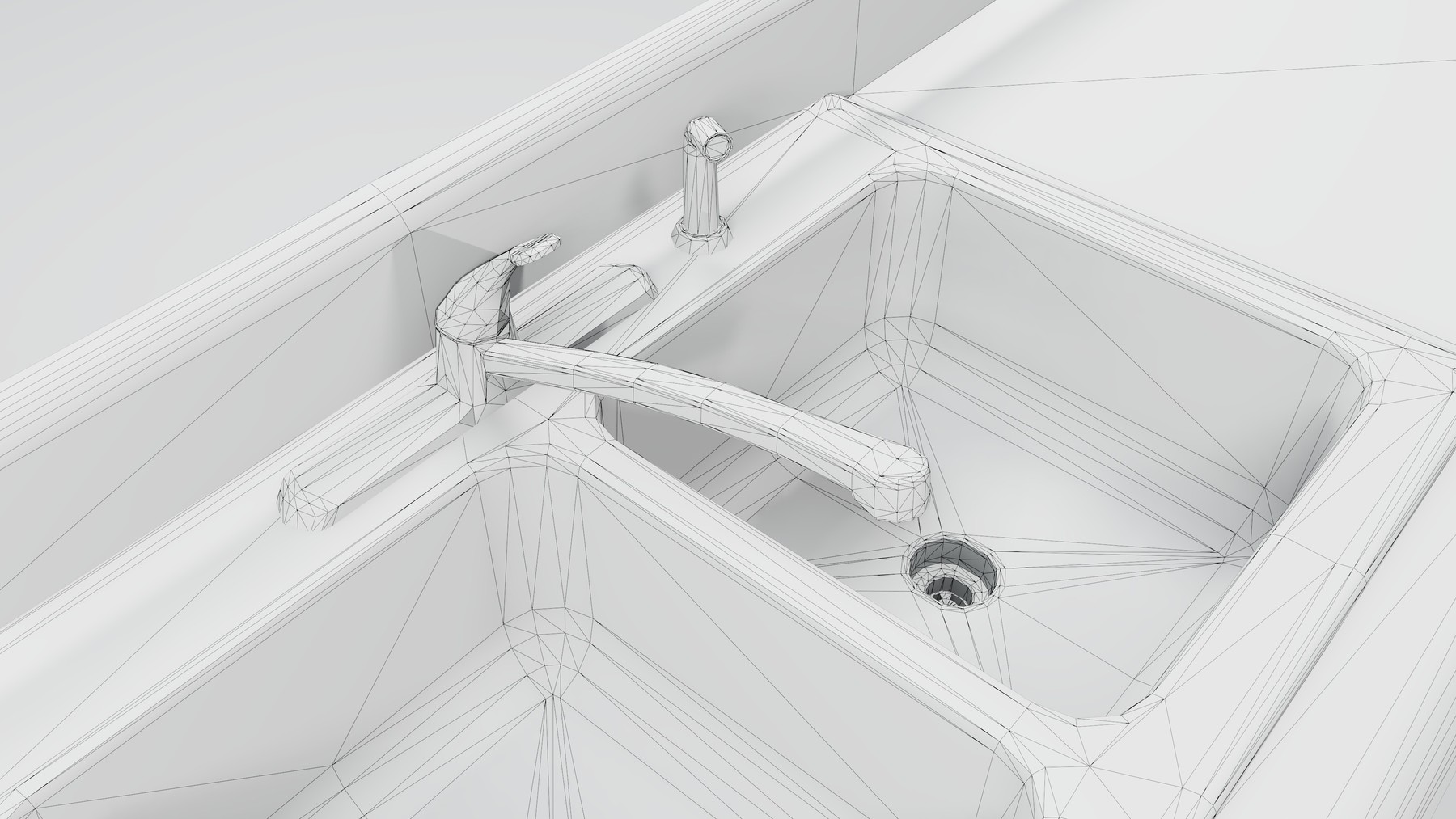 ArtStation - Stained Kitchen Counter Low-poly 3D model | Game Assets