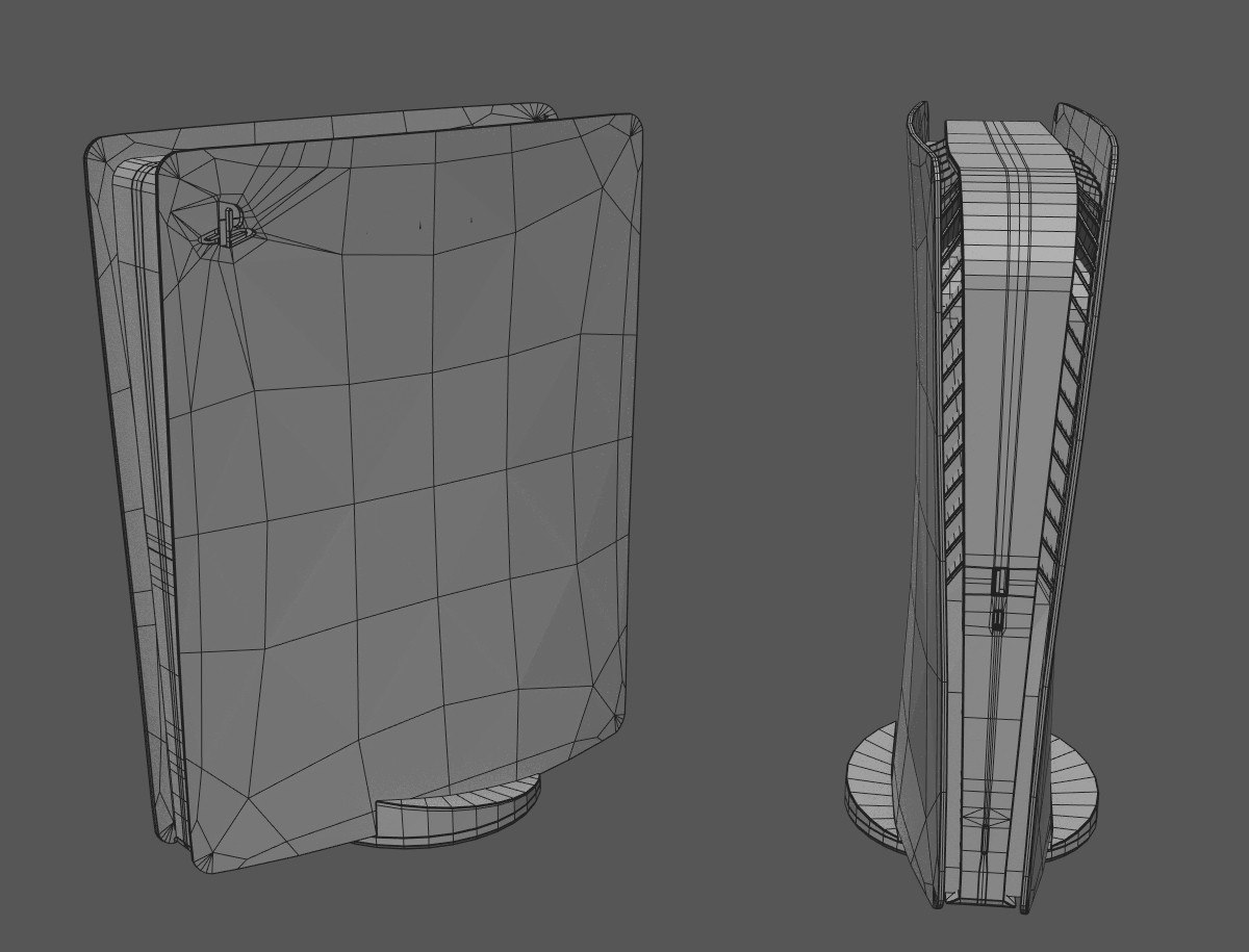 ArtStation - Sony PlayStation 5 with contoller Low-poly 3D model | Game ...