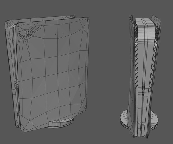 ArtStation - Sony PlayStation 5 with contoller Low-poly 3D model | Game ...