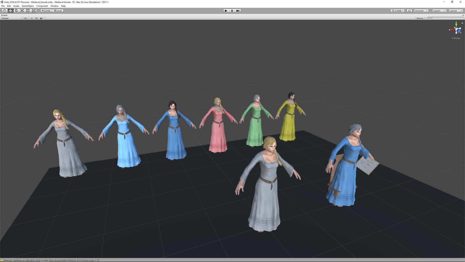 ArtStation - Medieval female | Game Assets