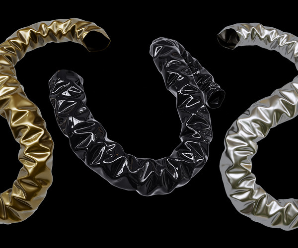 ArtStation - 132 Zbrush Cables, hoses, pipes Brushes IMM curve and OBJ ...