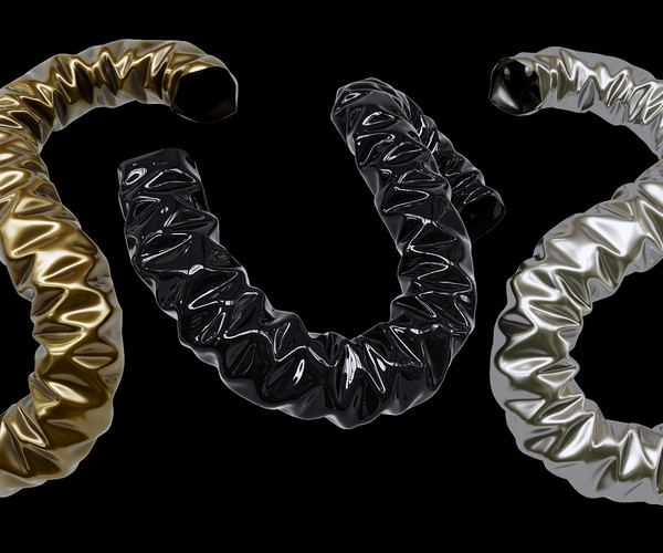 ArtStation - 132 Zbrush Cables, hoses, pipes Brushes IMM curve and OBJ ...