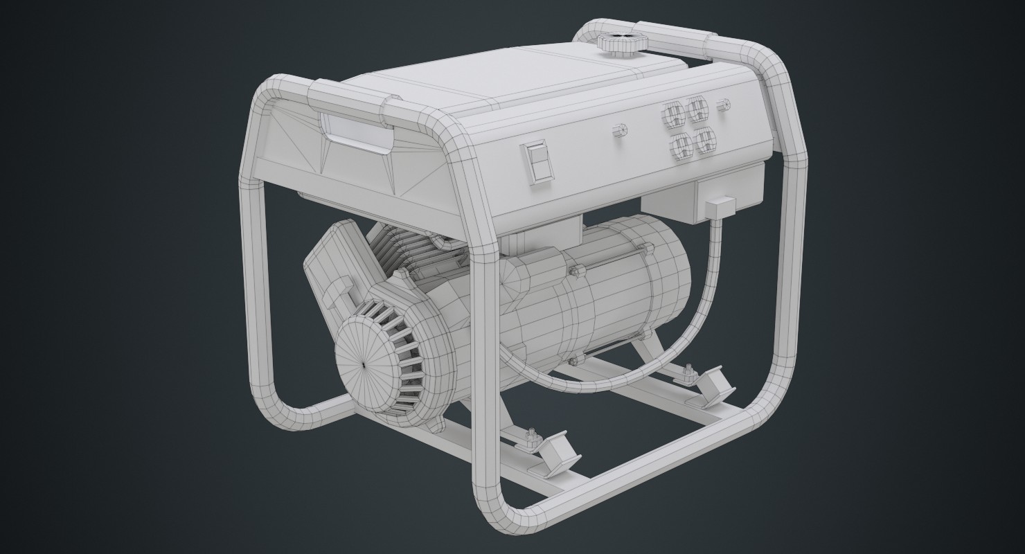ArtStation - Portable Generator 1B | Game Assets