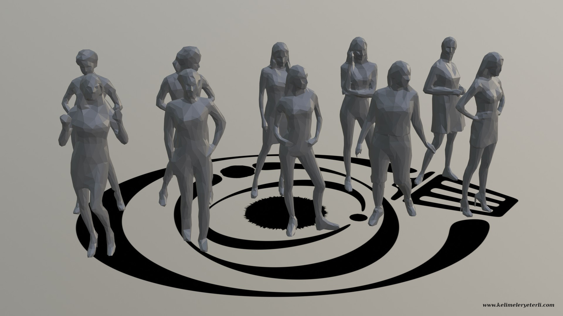 ArtStation - Low Poly People Pack 012 - 50 Pieces R | Game Assets