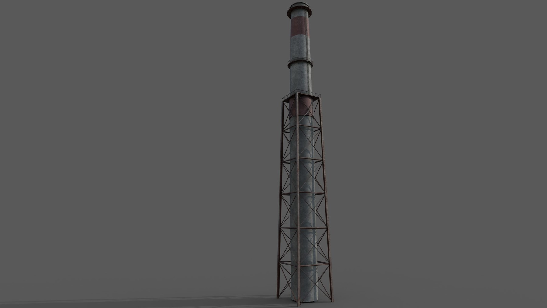 ArtStation - Factory Tower Low-poly 3D model | Game Assets
