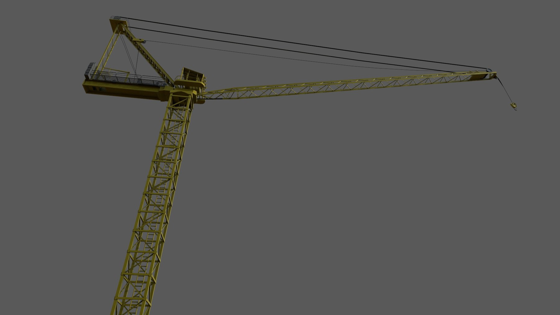 ArtStation - Construction Crane Low-poly 3D model | Game Assets