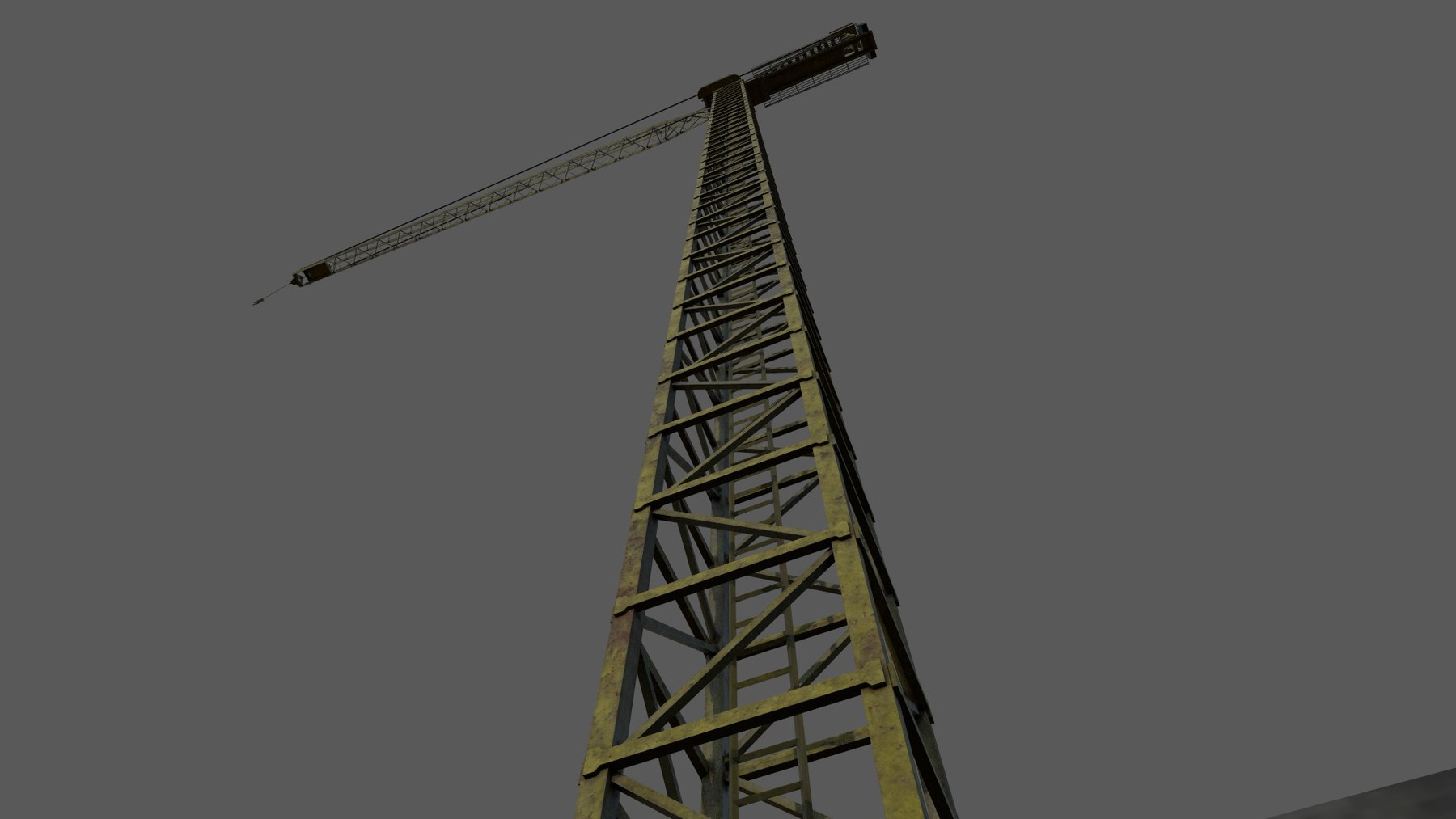 ArtStation - Construction Crane Low-poly 3D model | Game Assets
