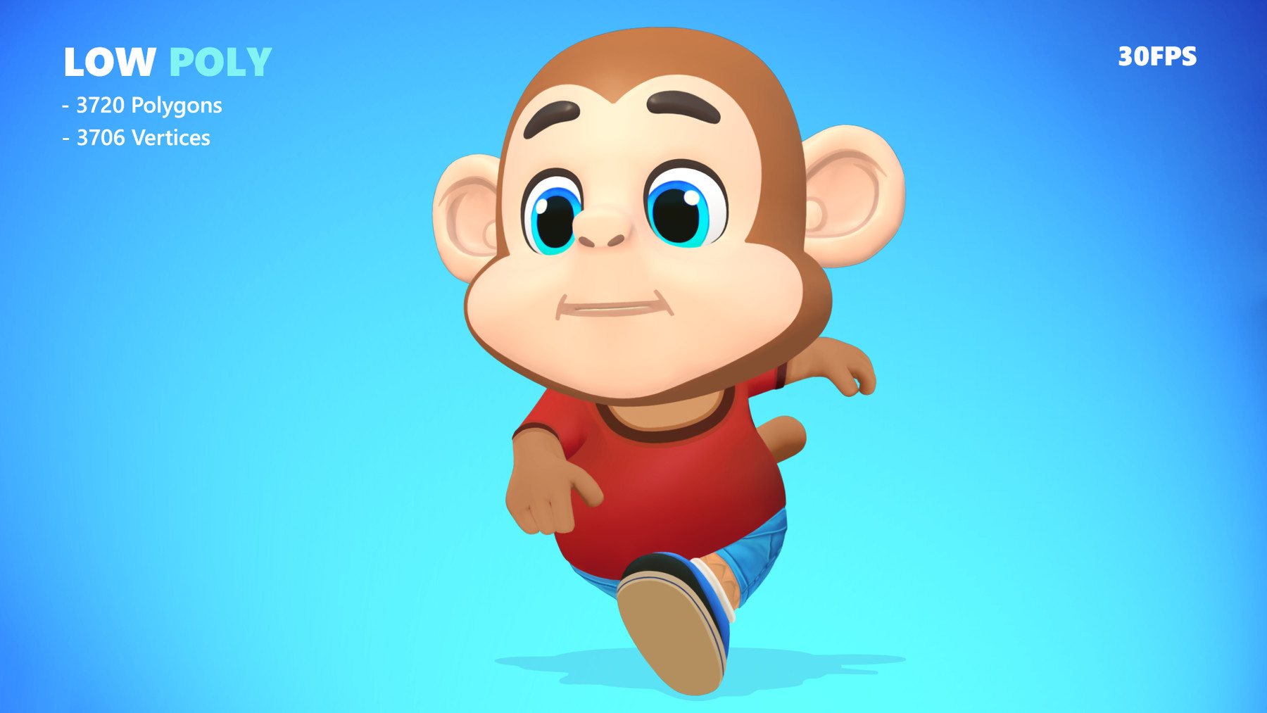 ArtStation - Monkey Chimp Primate Animated Rigged | Game Assets