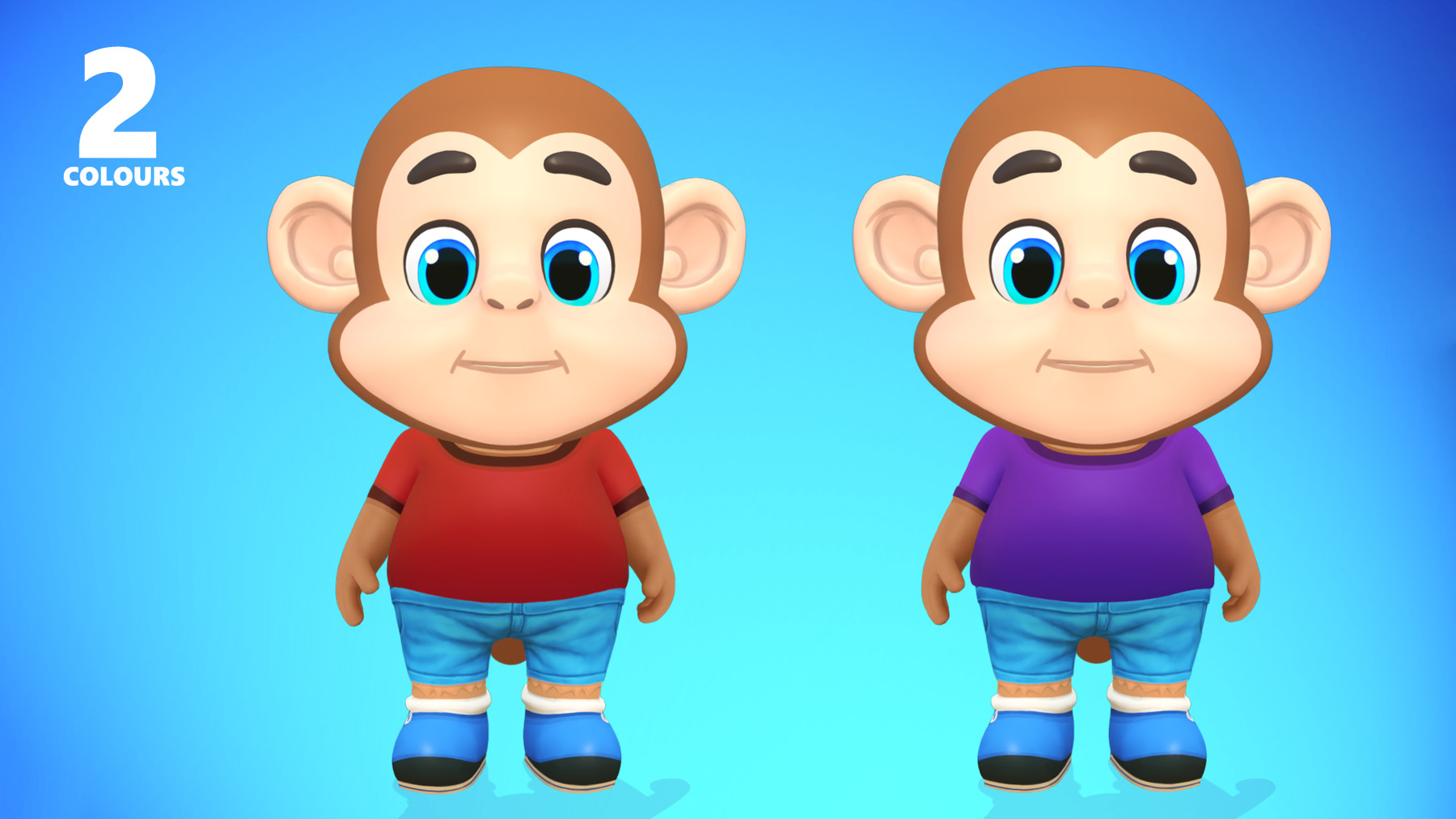 ArtStation - Monkey Chimp Primate Animated Rigged | Game Assets