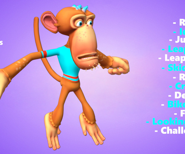 ArtStation - Monkey Animated | Game Assets