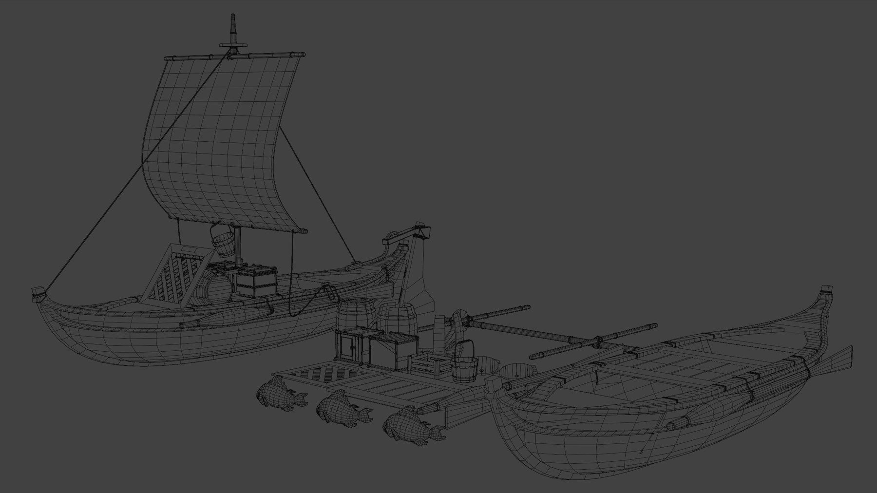 ArtStation - Sea Boat Asset | Game Assets