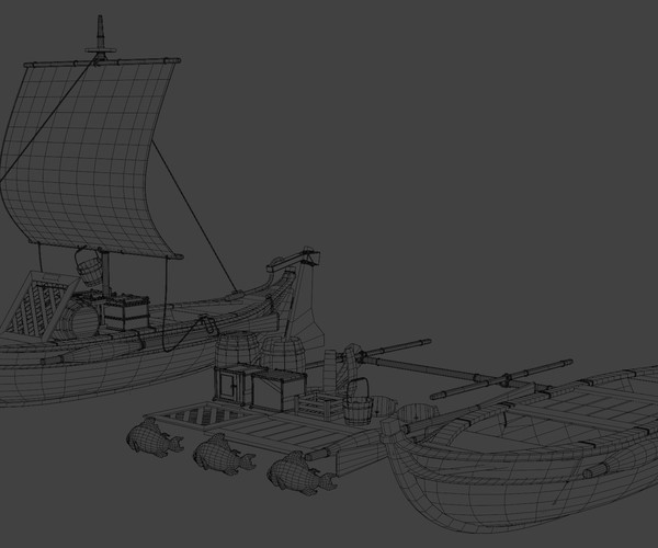 ArtStation - Sea Boat Asset | Game Assets