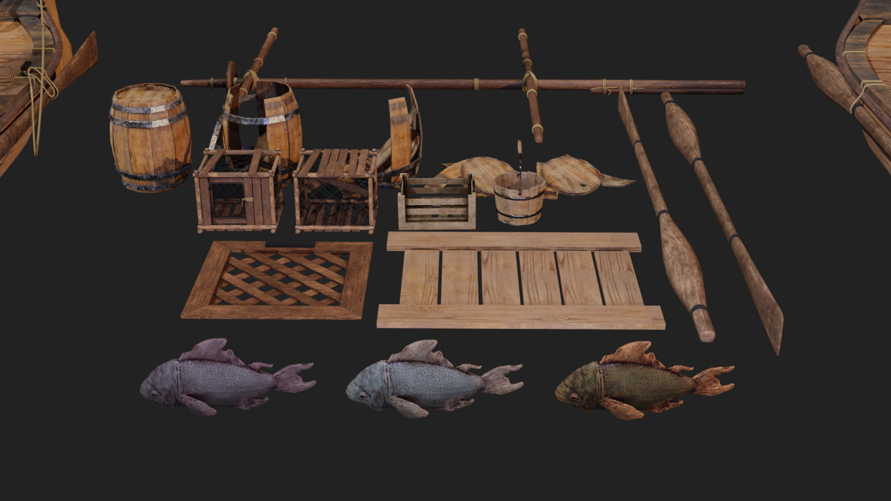 ArtStation - Sea Boat Asset | Game Assets